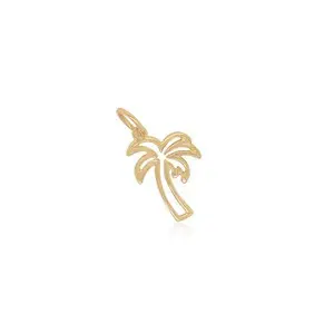 THE LOVERY FINE JEWELRY Mini Gold Palm Tree Charm - Yellow Gold