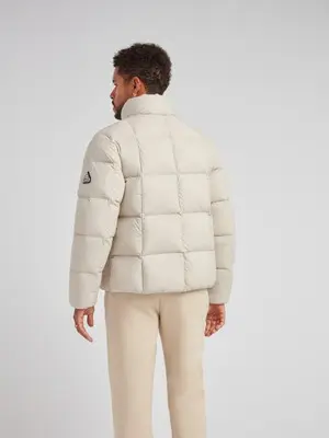 JACK1T Cloud Long Sleeve Puffer Racer Jacket - Stone