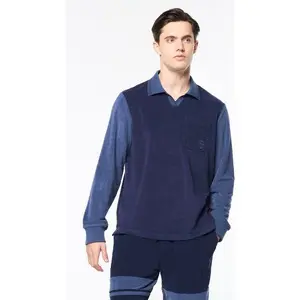 SERGIO TACCHINI Alvar Long Sleeve Polo - Eclipse