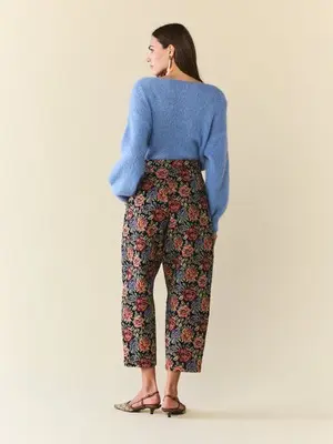 EDDY Brynna Floral Jacquard Trouser