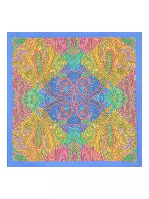 Etro Silk Scarf - Blue