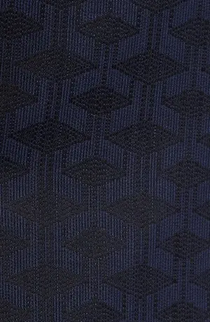 HERITAGE GOLD Geometric Jacquard Wool & Silk Dinner Jacket