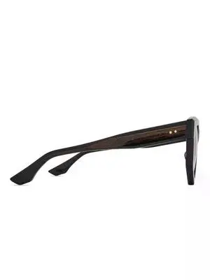 Dita Obsidion Geometric-frame Sunglasses - Black