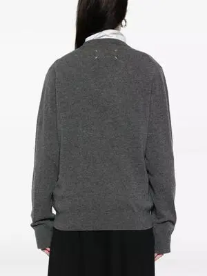 MAISON MARGIELA V-neck Long Sleeve Sweater