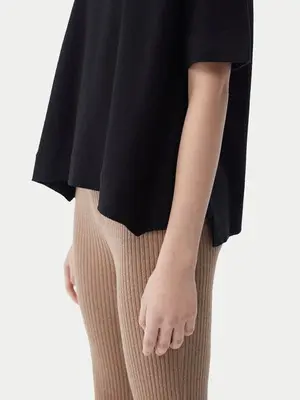 Gobi Cashmere Box-cut Cotton Silk Cashmere Blend T-shirt