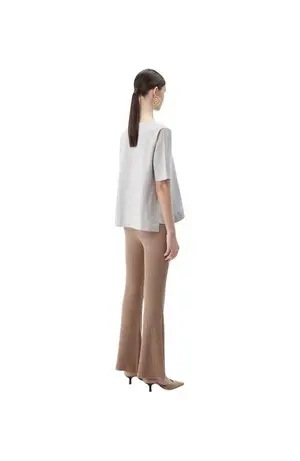 Gobi Cashmere Box-cut Cotton Silk Cashmere Blend T-shirt - Wind Chime