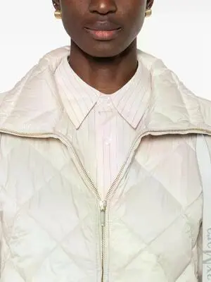 Max Mara Diamond-quilted Gilet - Neutrals