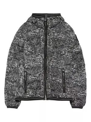 BLAUER. Camelia Hooded Floral Coat