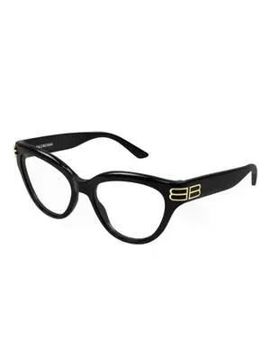 Balenciaga Logo Cat-eye Glasses