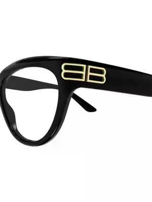 Balenciaga Logo Cat-eye Glasses