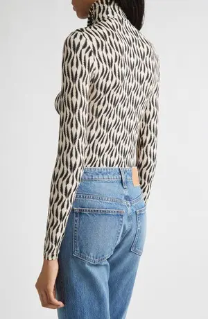 Ulla Johnson Aurelia Funnel Neck Jersey Top