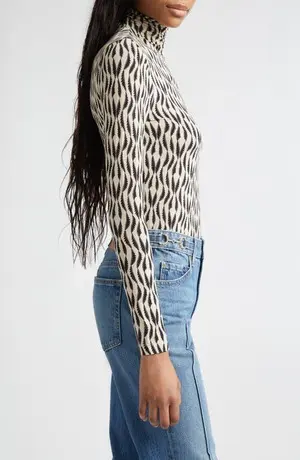 Ulla Johnson Aurelia Funnel Neck Jersey Top