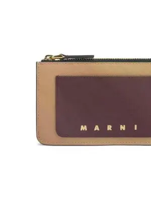 Marni Saffiano Zip Cardholder