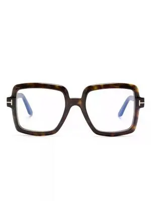 TOM FORD Ft5913b Tortoiseshell Square-frame Glasses