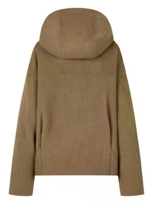STUDIO TOMBOY Hooded Buttoned Jacket - Brown