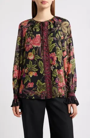 Kobi Halperin Shahar Floral Print Woven Shirt