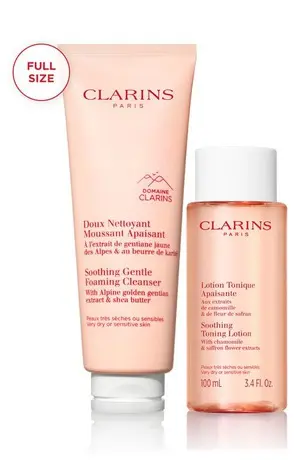 Clarins Soothing Cleansing Set $48 Value