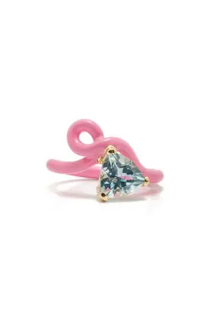 Bea Bongiasca Vine Enamel And Gemstone Ring - Pink