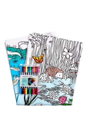 EAT SLEEP DOODLE Nature & Wildlife Tablecloth - Pond Adventure