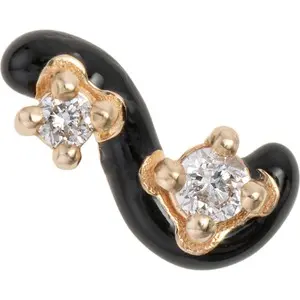 Bea Bongiasca Single Mini Loop Diamond Stud Earring