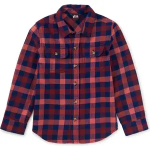 TEA COLLECTION Flannel Button Up Shirt - Daegu Plaid