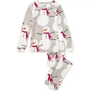 TEA COLLECTION Goodnight Pajama Set Friendly Snowman
