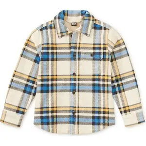 TEA COLLECTION Plaid French Terry Shacket