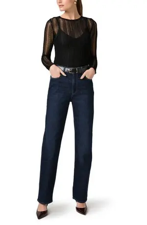 Paige Stevie High-waist Straight Leg Jeans