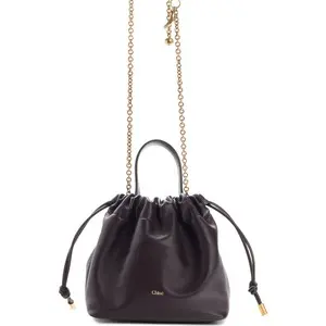 Chloé Mini Icons Leather Shoulder Bag - Perfect Plum