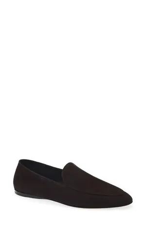 THE ROW Awar Loafer Flat - Lacquer Brown