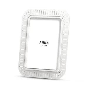 ANNA NEW YORK Striations Picture Frame, 5 X 7 - Silver
