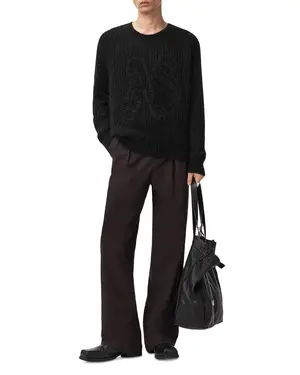 ALLSAINTS Chainy Crewneck Sweater - Black