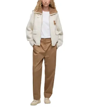 Barbour Knitted Bomber Cardigan Sweater