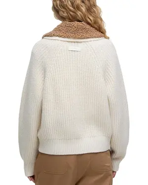 Barbour Knitted Bomber Cardigan Sweater