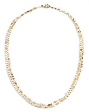 Lana Jewelry 14k Yellow Double Strand Choker Necklace - Gold