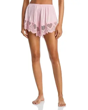 Free People Boxer Shorts - Pink Ribbon