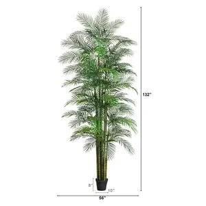 NEARLY NATURAL 12' Uv Resistant Artificial Areca Palm Tree