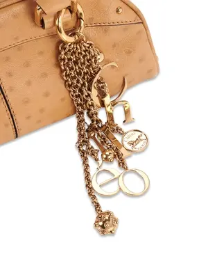 Chloé Small Stippled Leather Bowling Bag