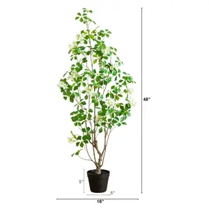 NEARLY NATURAL 4' Artificial Dogwood Tree