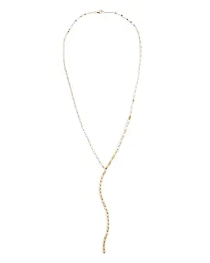 Lana Jewelry 14k Yellow Graduated Link Lariat Necklace - Gold