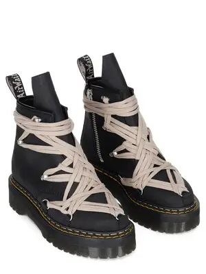 DR. MARTENS X RICK OWENS Quad Sole Megalace Boots
