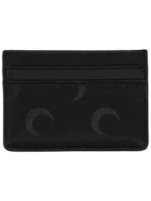 MARINE SERRE Card Holder With Print - Black