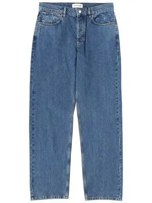 MARINE SERRE Moon Waxed Jeans - Blue