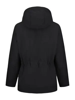 Herno Crinkle Metallic Parka - Black