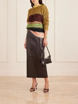 La DoubleJ Brera Striped Mohair-blend Sweater - Multi