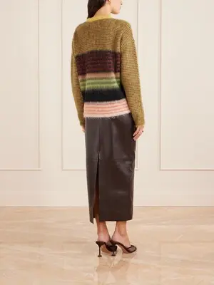 La DoubleJ Brera Striped Mohair-blend Sweater - Multi