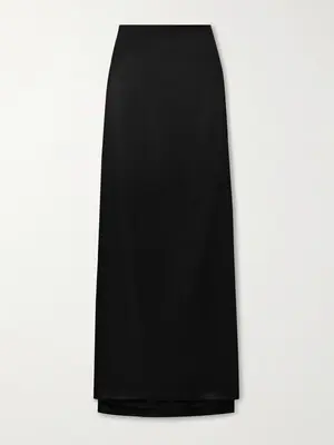 Brandon Maxwell The Monroe Draped Maxi Skirt