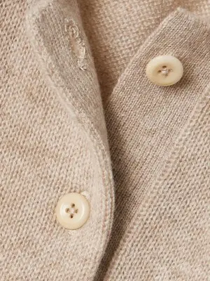 THE ELDER STATESMAN Laurel Cashmere Polo Sweater