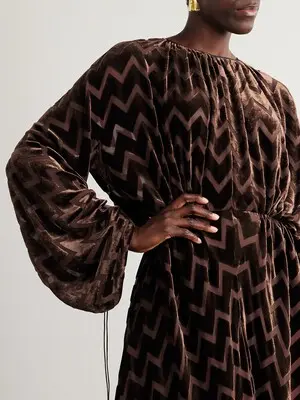LANVIN Devoré-velvet Maxi Dress
