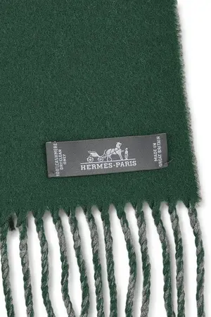 Hermès Cashmere Bicolor Scarf - Grey